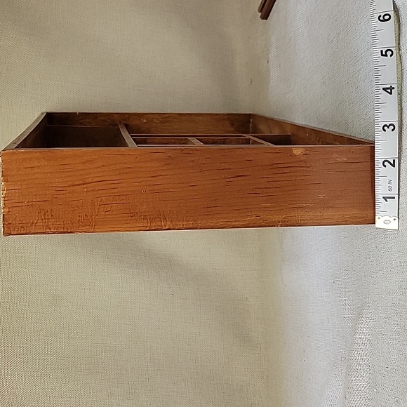 Accents | Vintage Wooden Miniature Display Shelf With Glass Back | Poshmark
